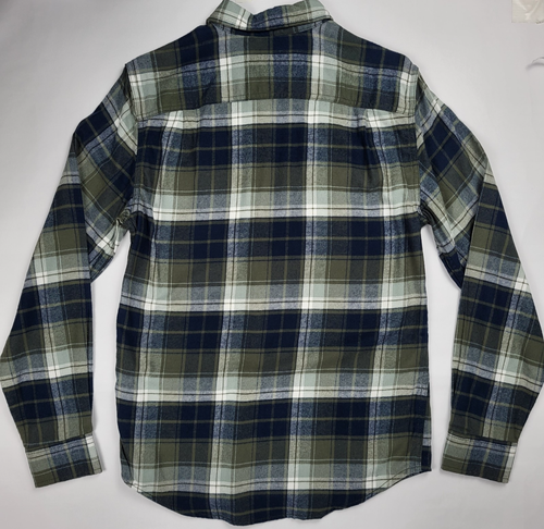 George Shirt Men's Small (34-36) Blue Cove Plaid Flannel Super Soft New ...