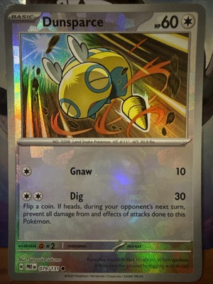 Dunsparce (Master Ball Pattern) 079/131 Sv: Prismatic Evolutions Holo | eBay