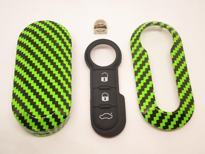 Shell Cover Key For Abarth 500 595 Shell Buttons Rubber Hook Keychain ...