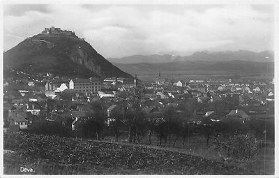 B76958 Deva Perspectiva inedita real photo Diemrich hunedoara romania ...