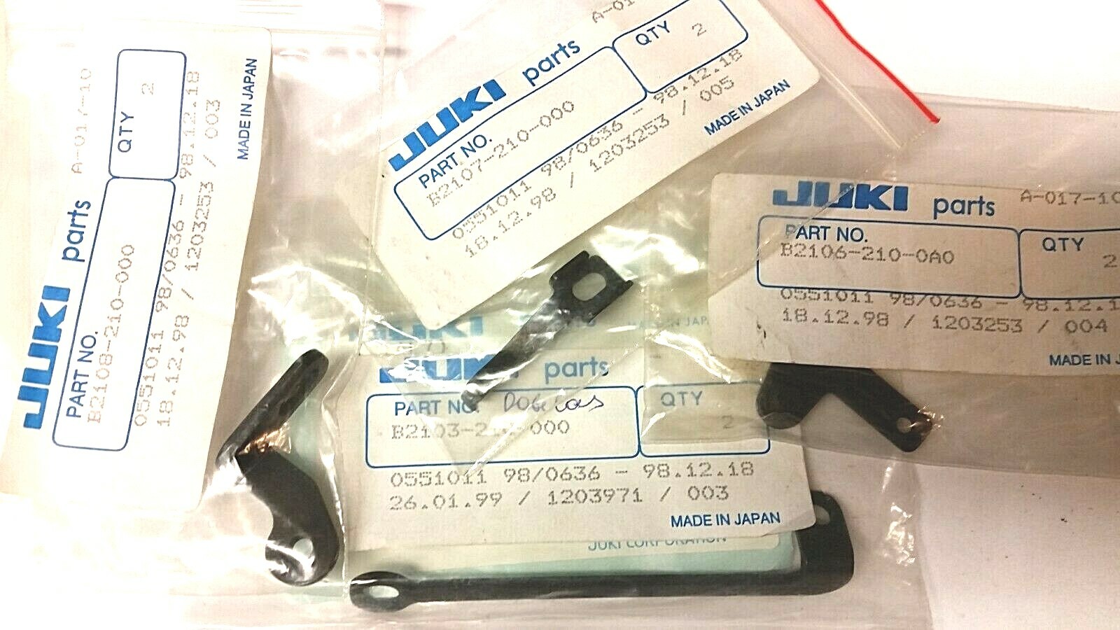 JUKI AMS 210 Wiper Parts B2107-210-000 B2108-210-000 B2103-210-000 ...