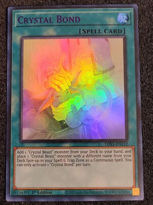 Yugioh - Crystal Bond LDS1-EN112 1st Edition Ultra Rare (Purple) NM | eBay