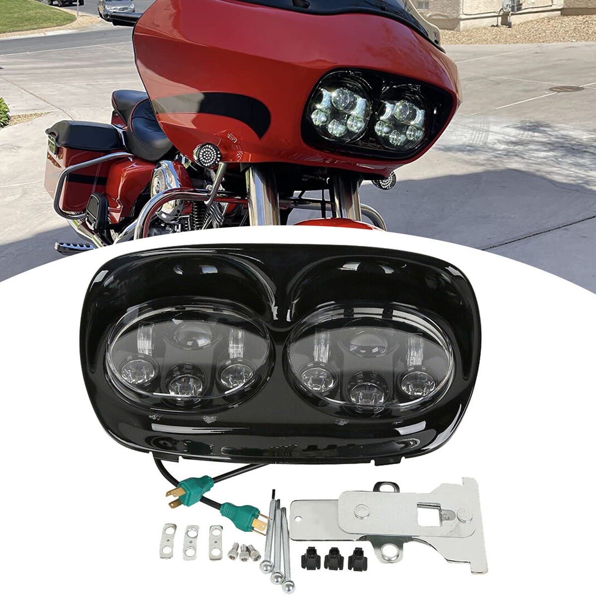 Road Glide Led Headlights Kit Eagle Lights LED Projection Headlight