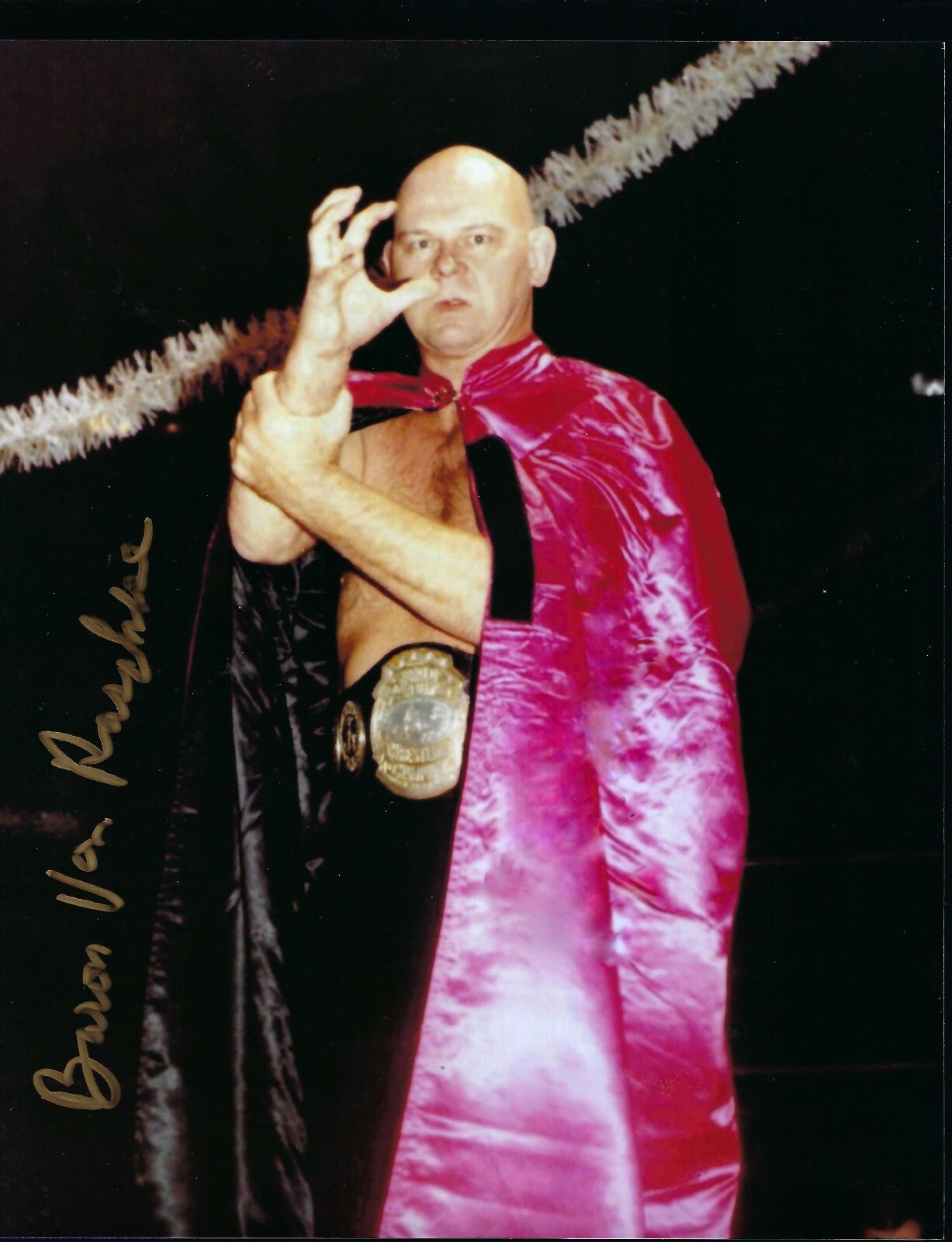 M3708 BARON VON RASCHKE signed Wrestling Photo w/COA | eBay
