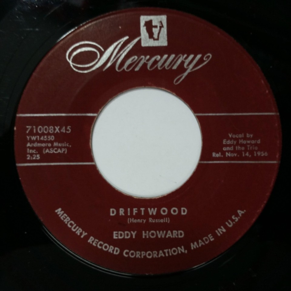 EDDY HOWARD The Hour Of Love b/w Driftwood 71008X45 7" 45rpm Vinyl VG+ ...