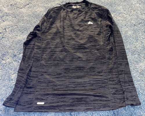 RBX mens X-Train Compression Long Sleeve Black Activewear Shirt Size ...