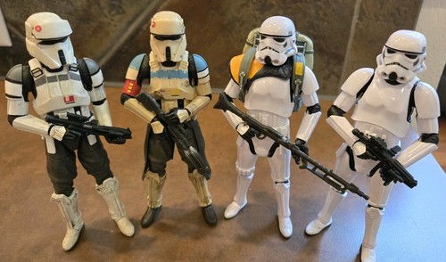 Hasbro Star Wars Black Series Lot: Stormtrooper, Shorerooper, AT-ACT ...