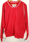 Champion Windbreaker Jacket Men's XL Red White Nylon Pullover Lined | eBay