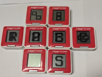 Scrabble Flash Handheld Electronic Game 8 Tiles Needs Battery - BAcx20 ...