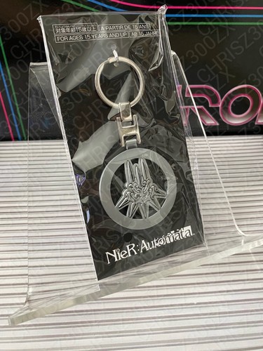 NieR Automata Yorha Symbol Keychain Charm Metal Figure 2B Official Zinc ...
