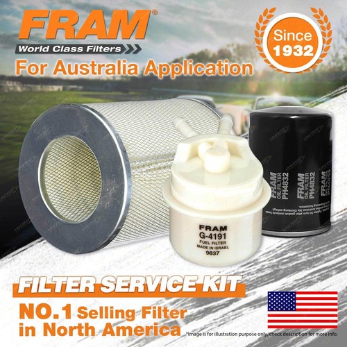 Fram Oil Air Fuel Filter Service Kit for Toyota 4 Runner Hilux YN60 55 ...