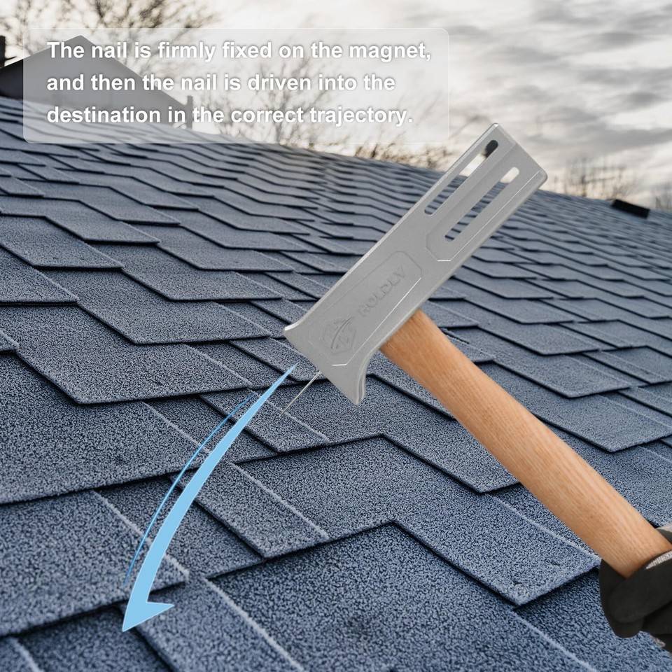 Magnetic Roofing Hammer, Magnetic Roofing Hatchet Designed to Improve ...