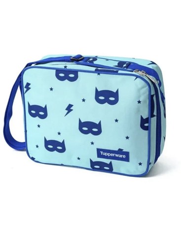 NEW Tupperware Super Hero Insulated Lunch Bag Blue Back To School | eBay
