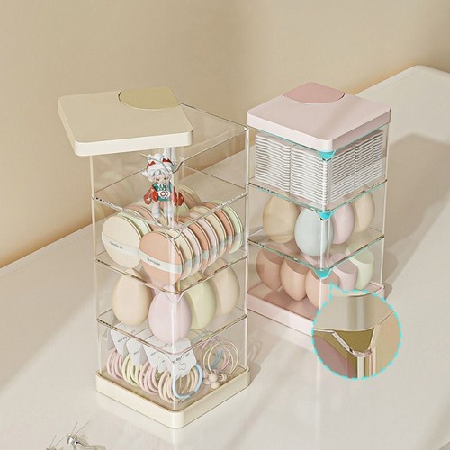 Transparent Powder Puff Storage Box Multi-layer Beauty Egg Organizer | eBay