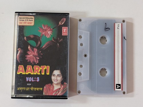 AARTI VOL 3 Cassette Tape 1990 Anuradha Paudwal INDIA IMPORT Bollywood ...