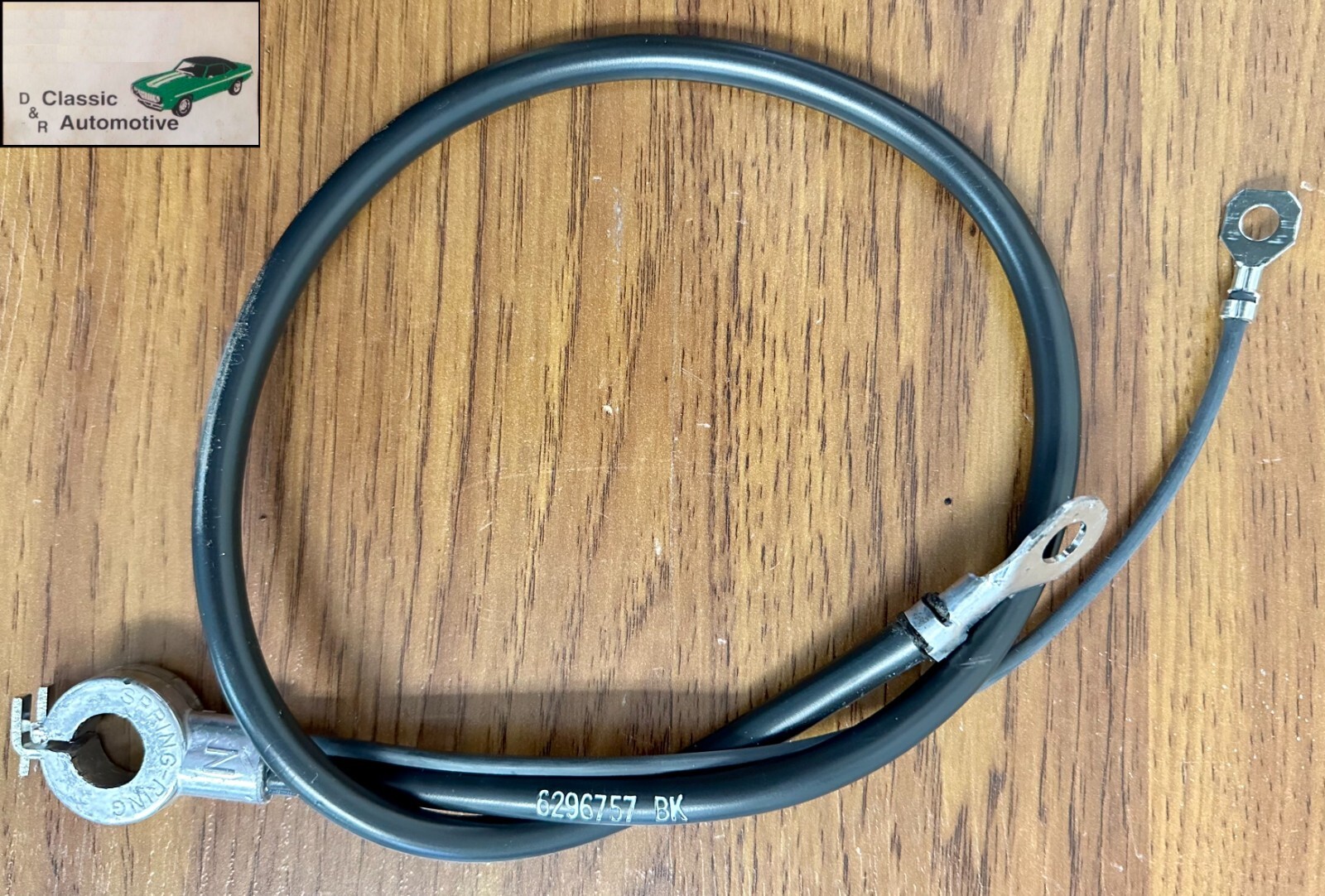 Spring Ring Battery Cables Pair Pos/Neg 69 Camaro BB W/HD Battery Top ...