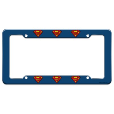 Superman Classic S Shield Logo License Plate Tag Frame | eBay