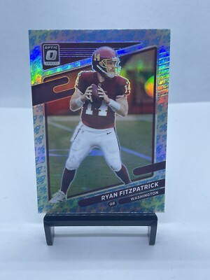 2021 Donruss Optic Ryan Fitzpatrick Holo Prizm Blue Rocket SSP ...