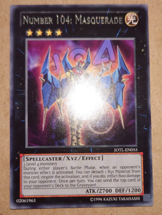 Yu-Gi-Oh - Number 104: Masquerade - JOTL-EN055 - Rare | eBay