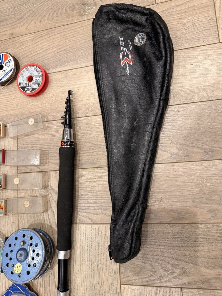 Job Lot Bundle of Fly Fishing Flies/Lures, Sigma Telescopic Rod, Reel ...