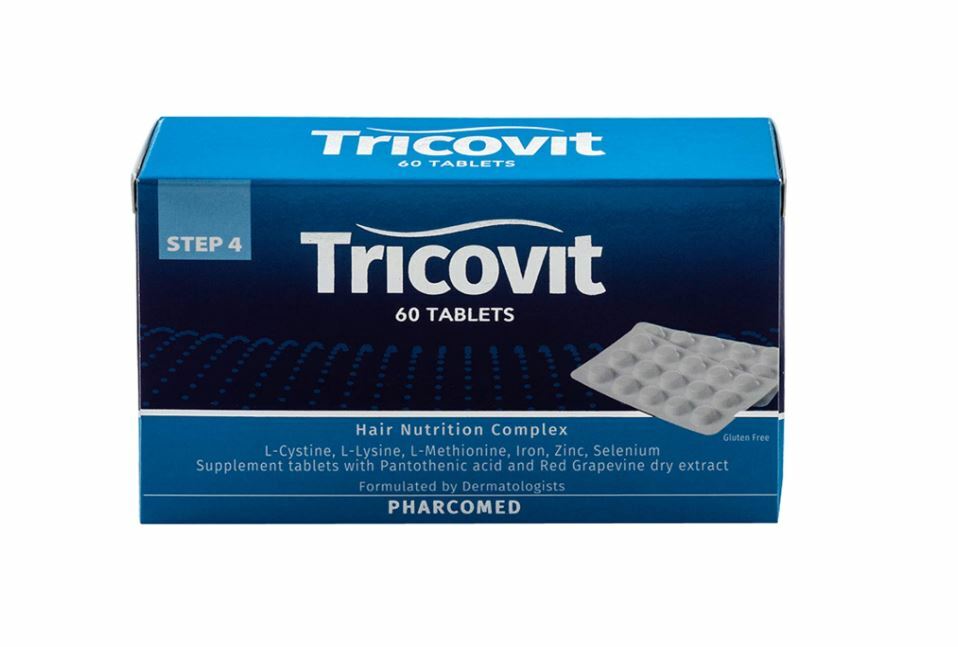Tricovit Tablets (60 Tablets) and Tricovit Forte Locion Capilar 8 ml ...