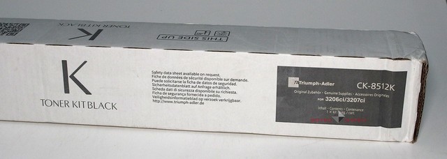 Triumph-Adler TA Toner CK-8512K Black Schwarz for 3206ci 3207ci ...