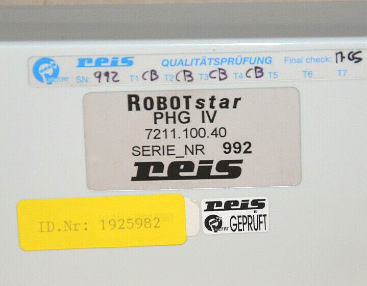 Reis Robotics Panel Robotstar PHG IV 4 mit Zustimmungstaster ID.Nr ...