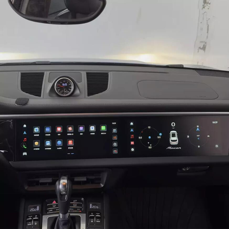 Dual Screen Car Radio Vertical Screen Stereo GPS 4G For Porsche Macan ...