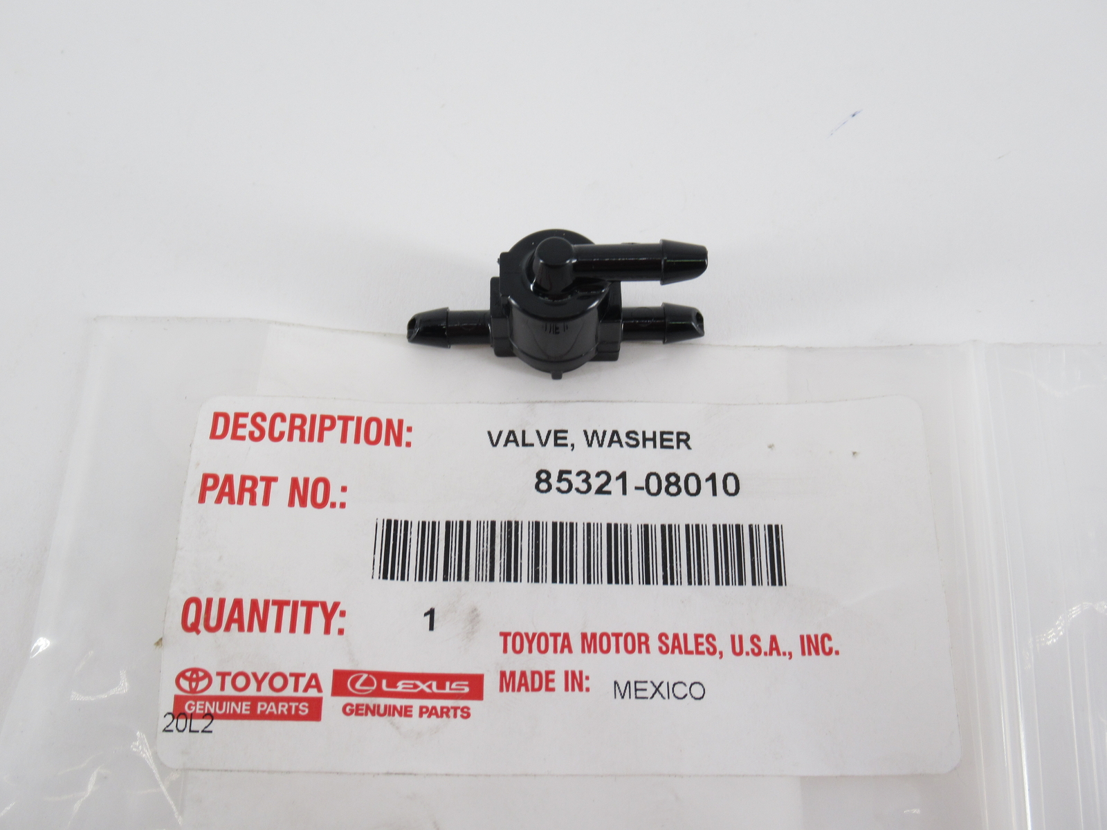 Genuine OEM Toyota 85321-08010 Washer Hose Valve 2012-17 Camry 2011-20 ...