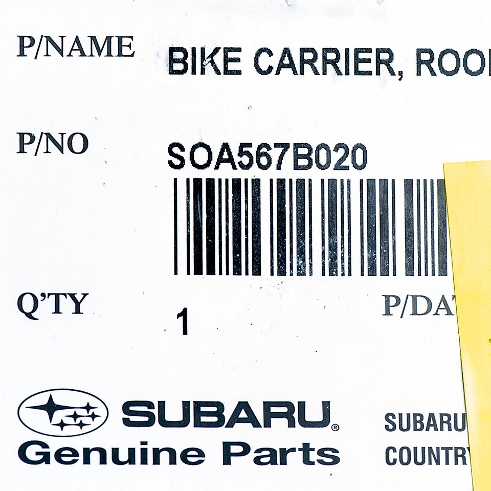 OEM Subaru Thule Roof Bike Rack Carrier Forester Impreza Outback WRX ...