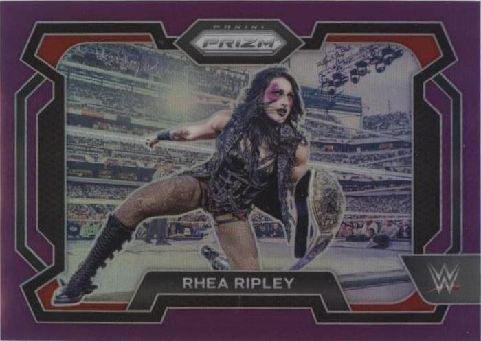 2024 Panini Prizm WWE - Rhea Ripley #37 Purple Prizm /149 for sale ...