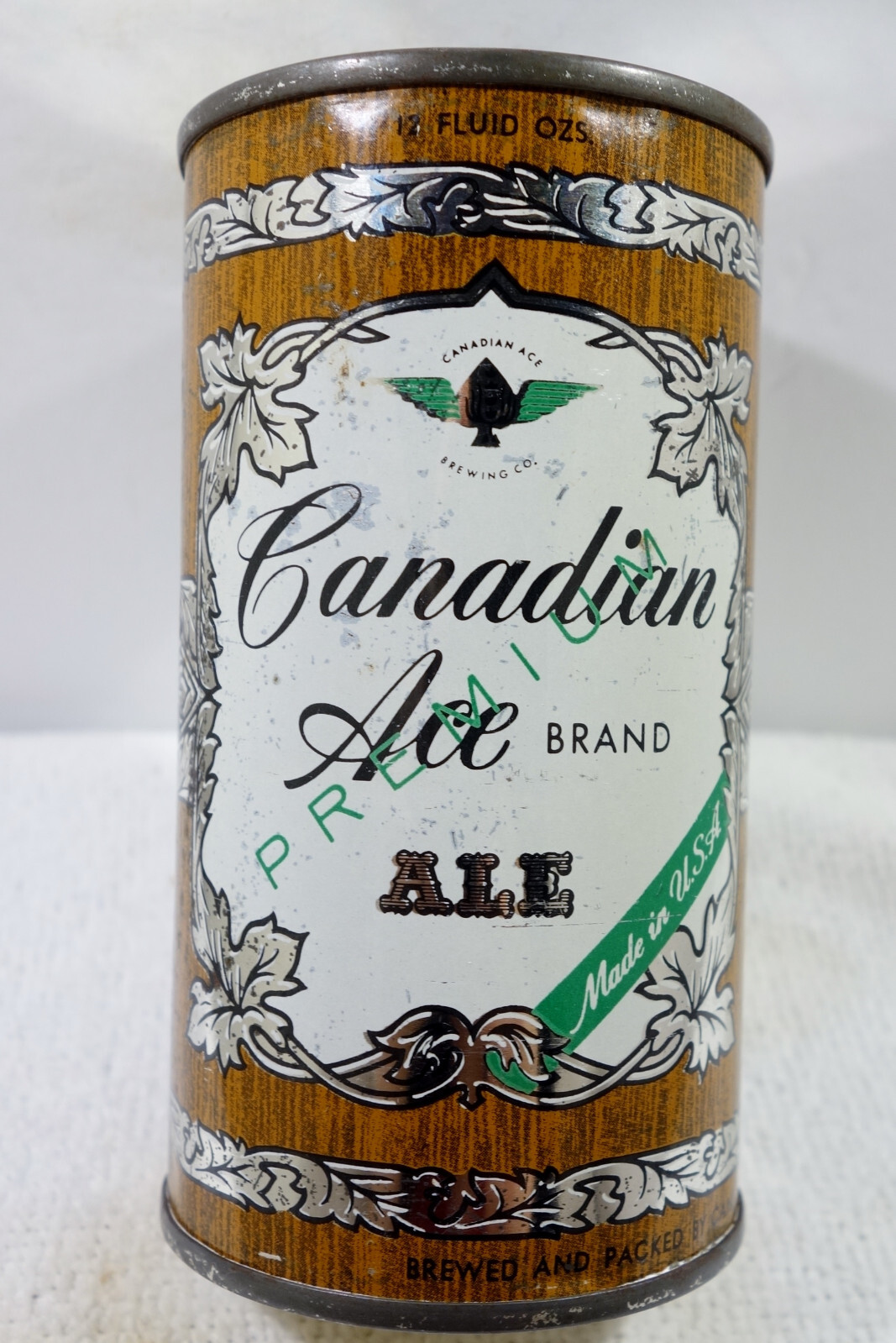 Canadian Ace ALE Flat Top Beer Can Phillips Collection Bottom Opened ...