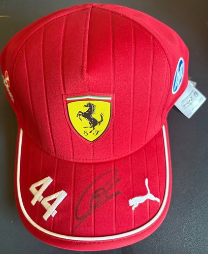 Lewis Hamilton signed cap Ferrari F1 Team 2025. | eBay