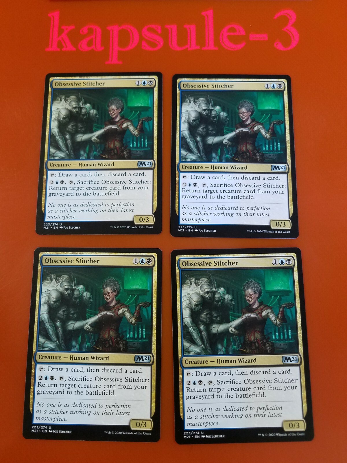 4x Obsessive Stitcher | M21 Core Set 2021 | MTG Magic Cards | eBay