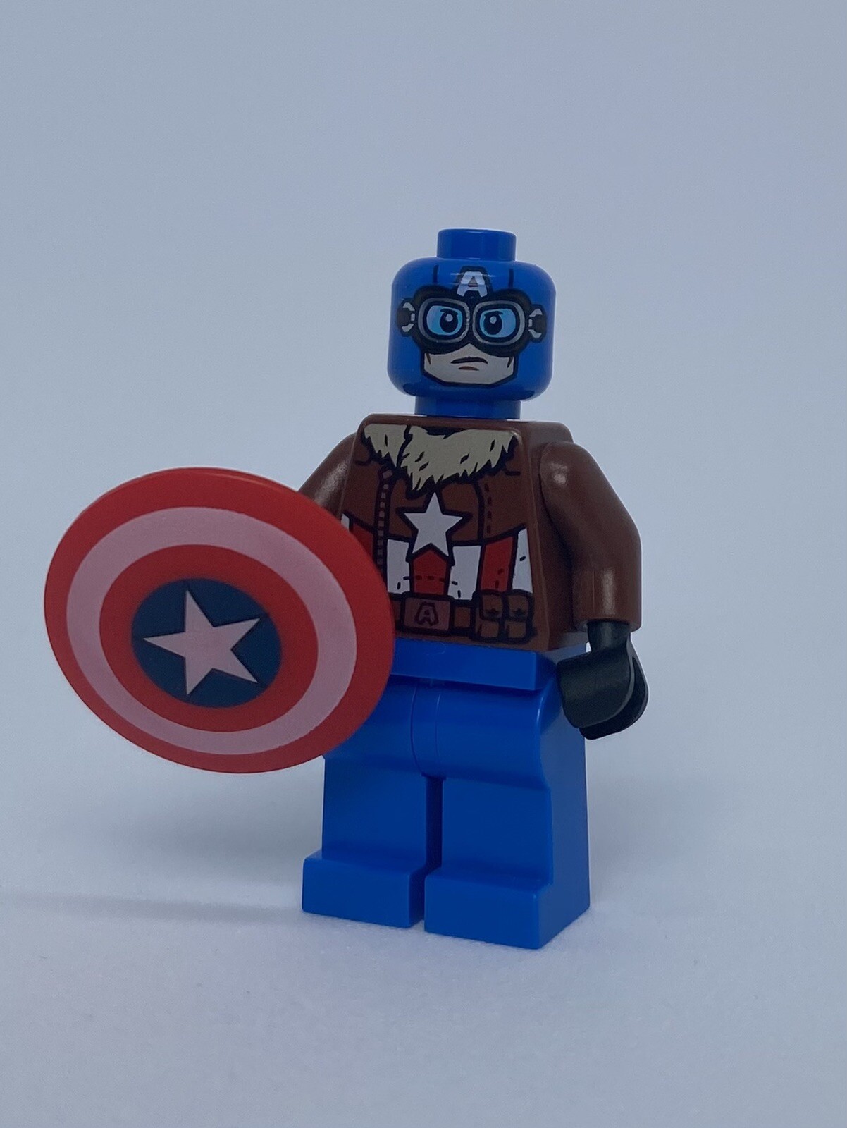 LEGO Minifigure Pilot Captain America (sh374) With Shield | eBay