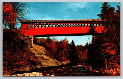 Postcard D 72, Chiselville Covered Bridge, East Arlington, VT | eBay