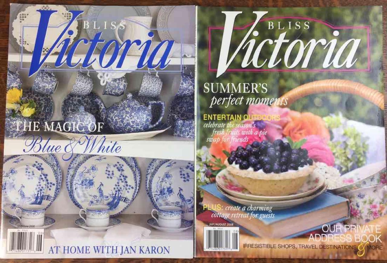 Lot of 6 VICTORIA Bliss Magazines Vintage 2008 Complete Year Back ...