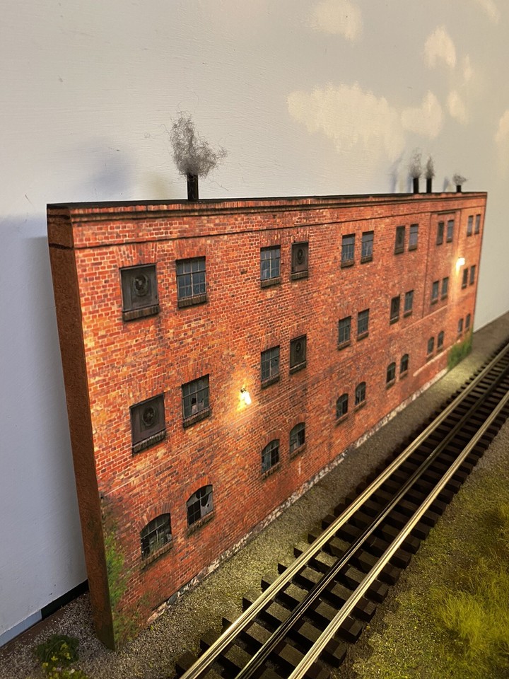 O Scale Scratch Built Industrial #12 Building Flat/Front Factory LEDs ...