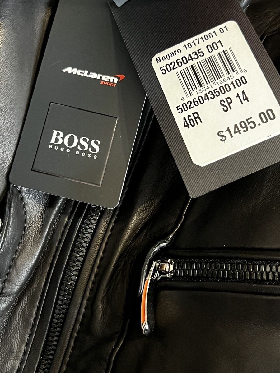 HUGO BOSS Limited Ed Mclaren Nogaro Lamb LEATHER JACKET HUGO BOSS Limited Ed Mclaren Nogaro Lamb LEATHER JACKET