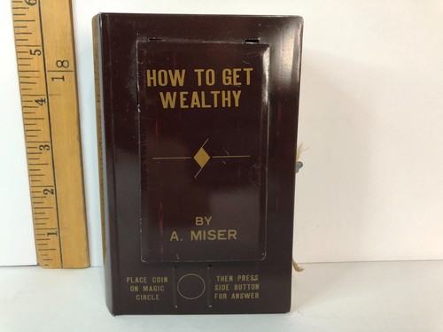 VINTAGE 1967 FRANKONIA TIN WIND UP COIN BANK HOW TO GET WEALTHY | eBay