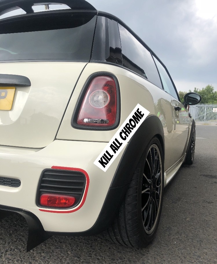 MINI GEN 2 MATT BLACK BELT LINE KIT R56 R55 R58 R59 Window Trim Vinyl ...