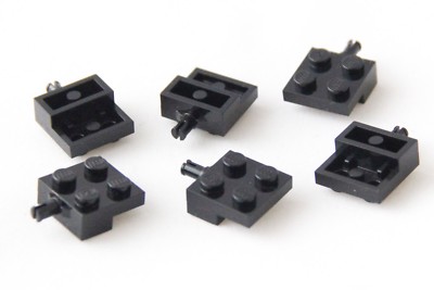 LEGO Plate 2x2 with Wheel Holder Genuine Lego Part 4488 Brand New BLACK ...