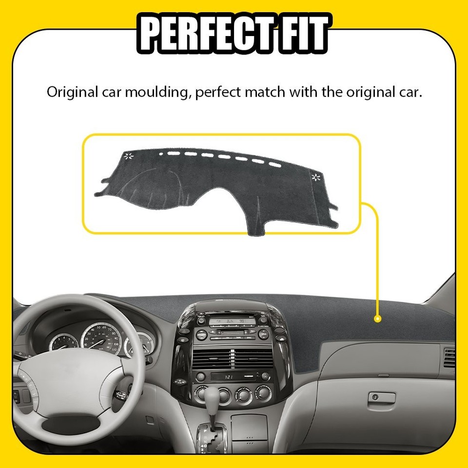 Dashmat Dash Cover Dashboard Mat Car Interior Pad For Toyota Sienna ...
