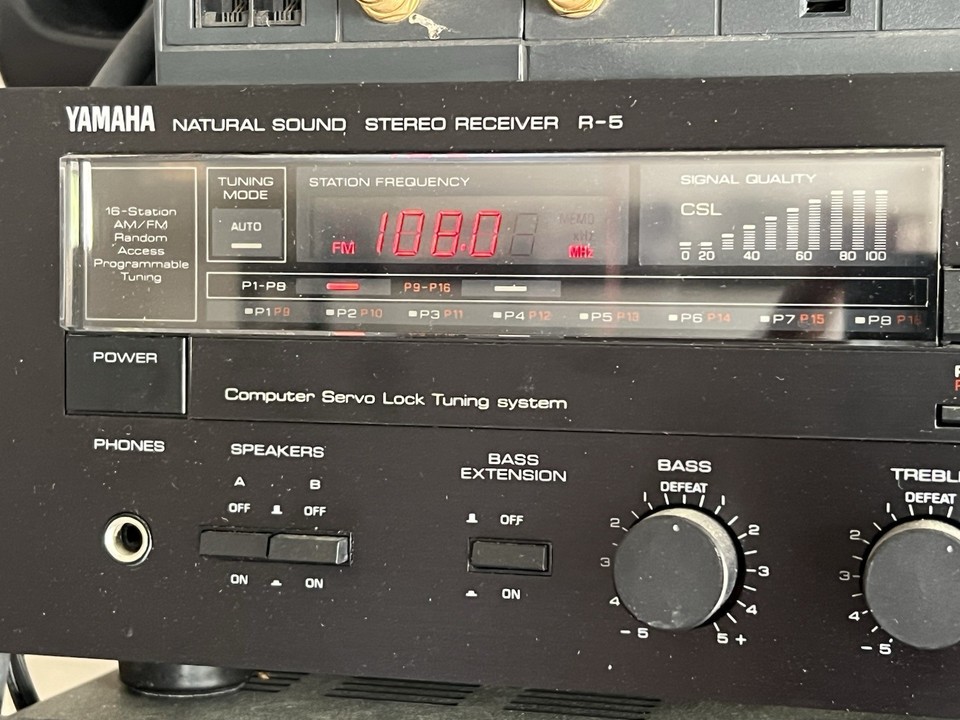 Yamaha R-5 Natural Sound Stereo Receiver, Loudness Control Vintage ...