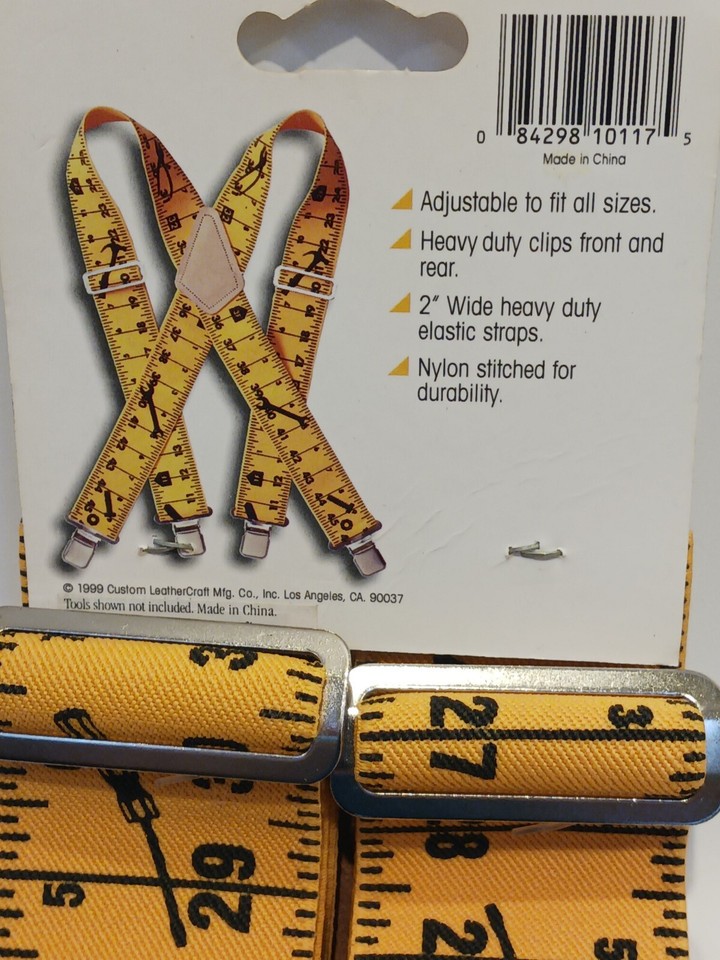 CLC Custom Leather Craft Tape Rule Suspenders | eBay