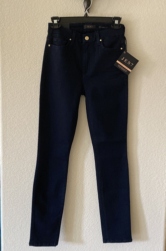 NWT Jen7 by 7 For All Mankind Riche Touch Skinny Dark Blue Black Sz 0 ...