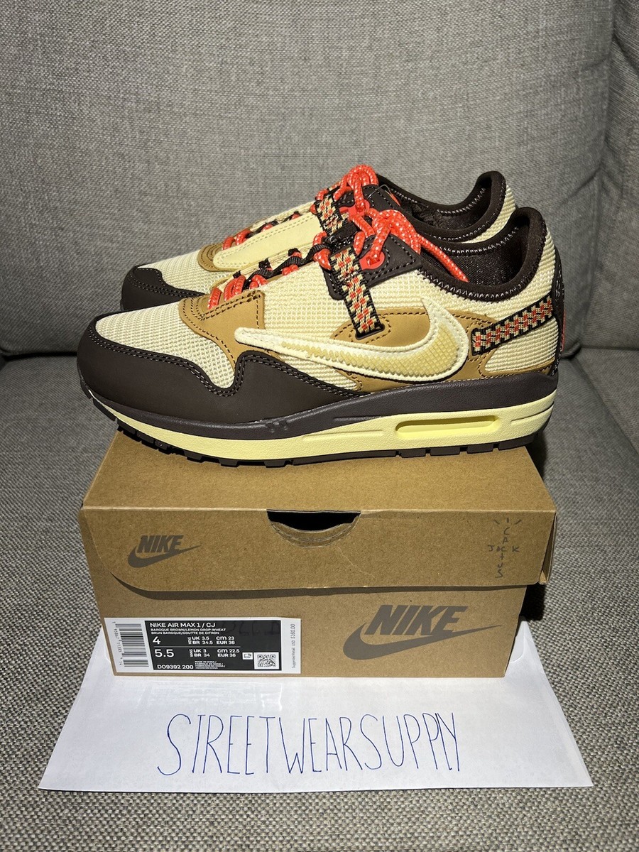 NEW Nike Air Max 1 Travis Scott Cactus Jack Brown- Size 4 NEW Nike Air Max 1 Travis Scott Cactus Jack Brown- Size 4
