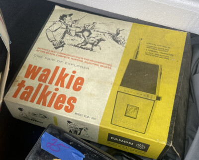 Fanon One Pair Explorer Walkie Talkies in Original Box Carrying Cases ...
