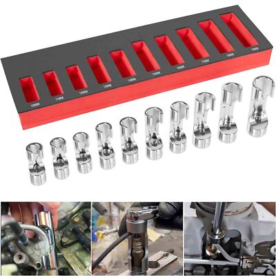 "Lisle 12030 10 Piece 3/8"" Drive Metric Flare Nut Socket Set | Sockets"