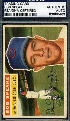 Bob Speake 1956 Topps Psa/dna Signed Original Authentic Autograph | eBay